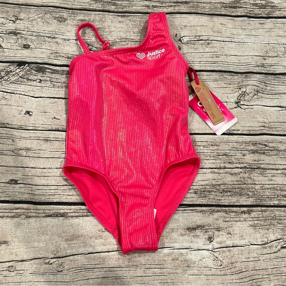 Justice | Swim | Nwt Justice Sport One Piece Swimsuit Hot Pink With ...